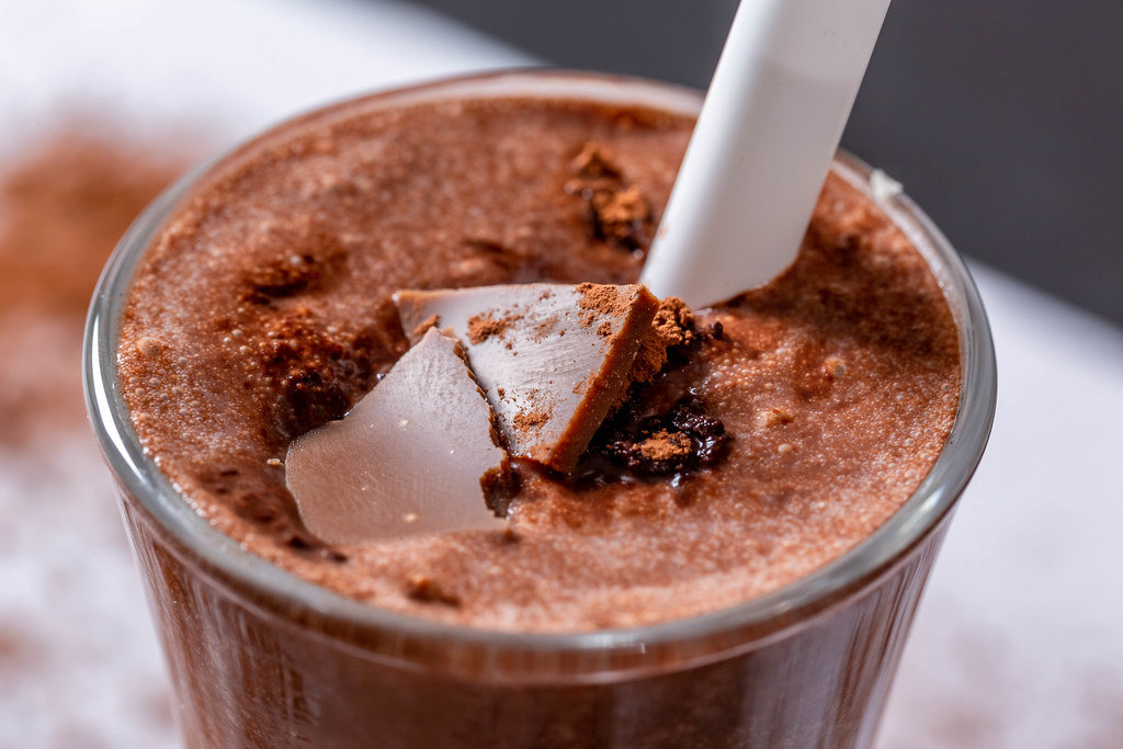 Chocolate Milkshake Close Up Kostenloses Foto Auf Ccnull de